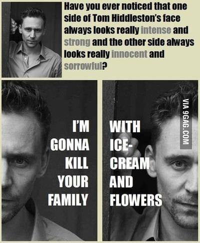 Tom Hiddleston's face - 9GAG