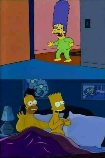 Homer loves choking Bart - 9GAG