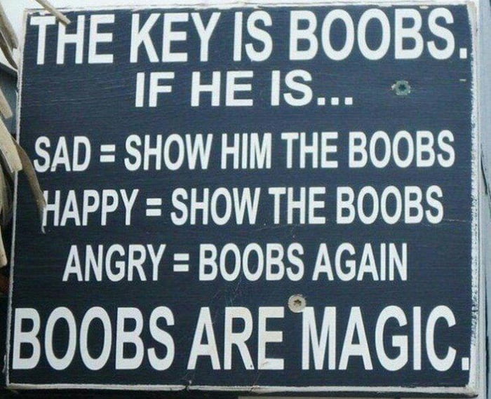 Boobs = Magic - 9GAG