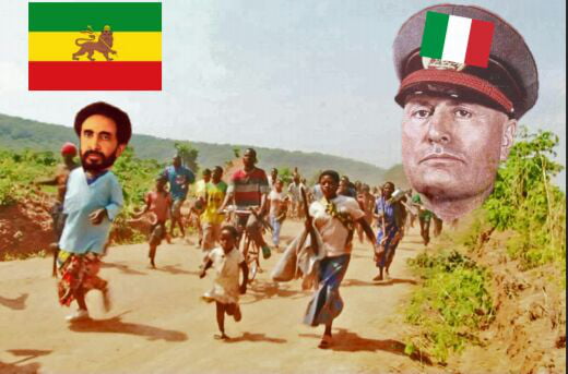 Italian invasion of Abyssinia 1935. Circa colorised - 9GAG