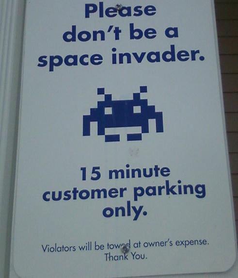 Please don’t be a space invader. - 9GAG