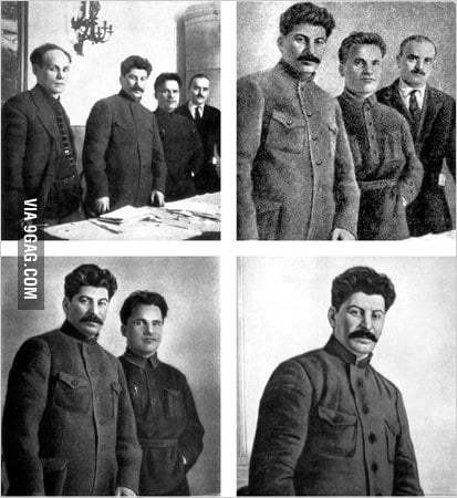 Stalin was using photoshop before it was cool - 9GAG