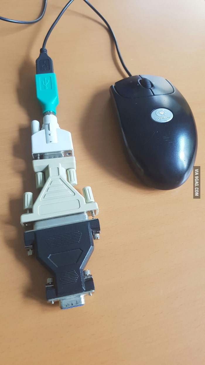 I present you.. The USB to serial port adapter - 9GAG