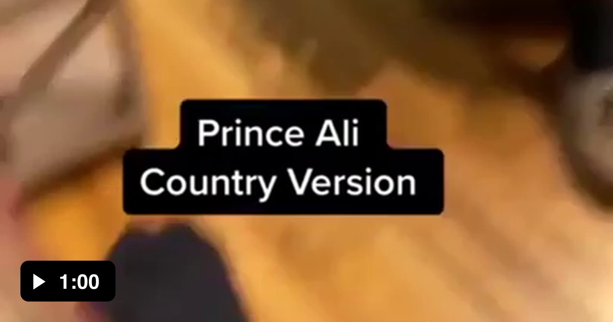 Prince Ali - Country Version by Thomas Mac - 9GAG