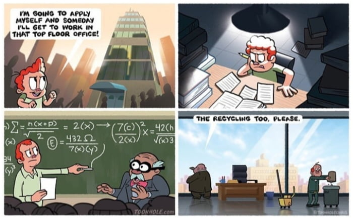 Follow your dreams and even enjoy crippling debt - 9GAG