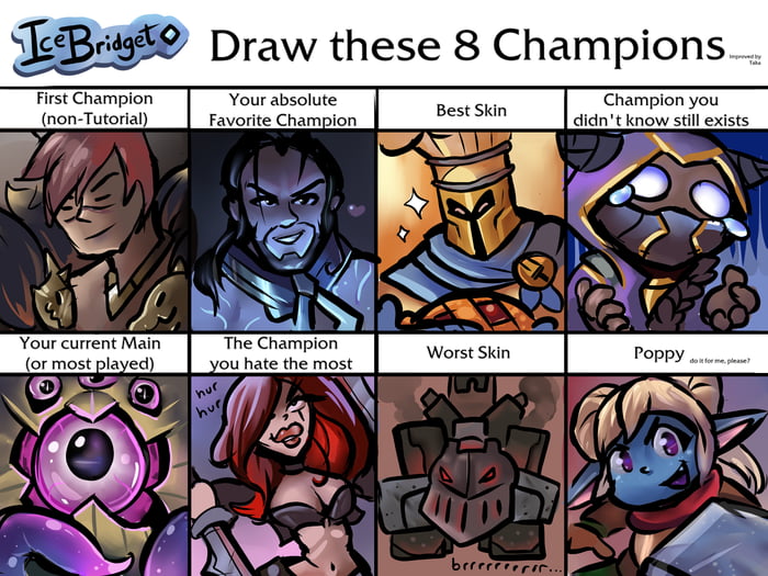 Recently did a draw challenge on league memes, It was super fun! It's ...