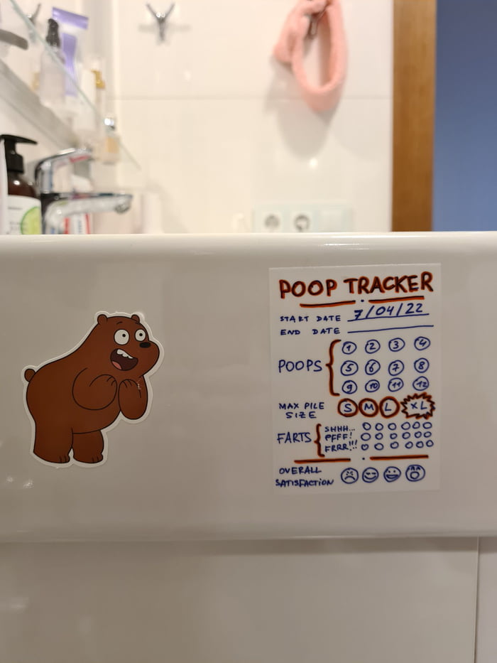 Poop tracker for my GF - 9GAG