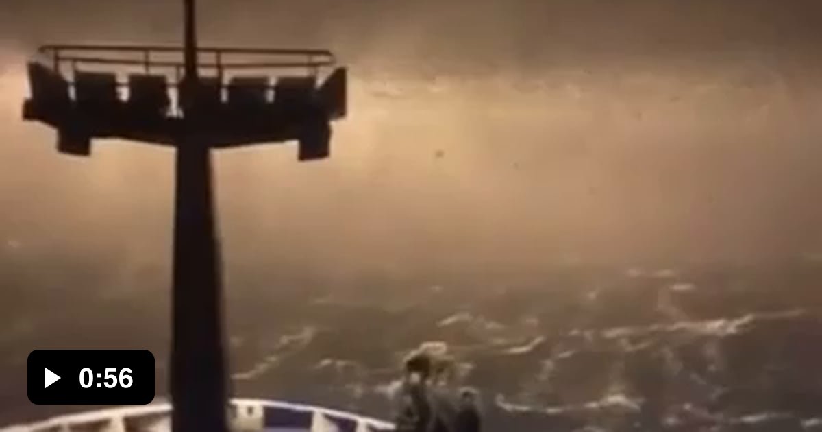 Snow storm out at sea - 9GAG