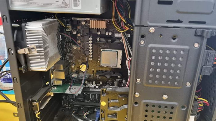 A customer complained that her PC shuts down early after cleaning and ...