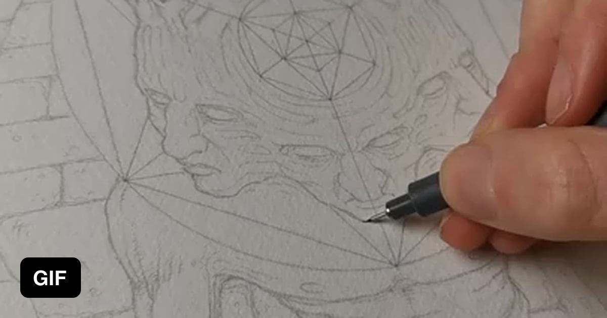 Amazing ink drawing by @dec_art.it on ig - 9GAG