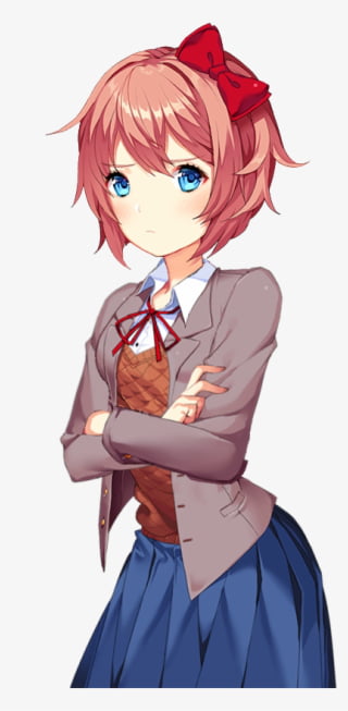 Sayori is angry(DDLC) - 9GAG