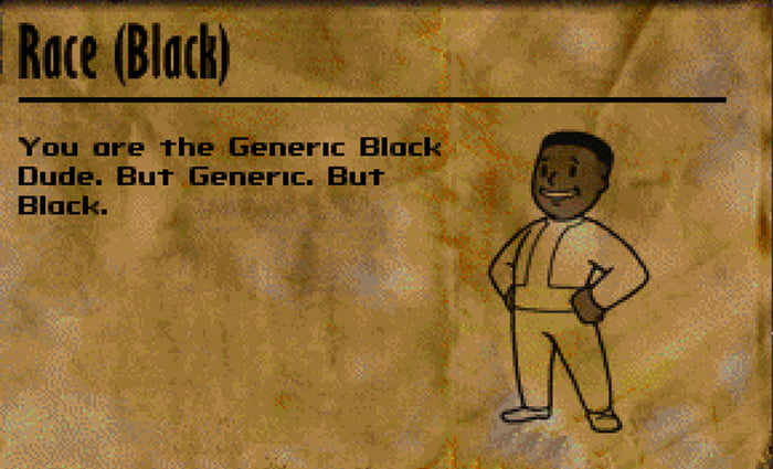 So I was playing Fallout 2. Character creator made me chuckle, circa ...
