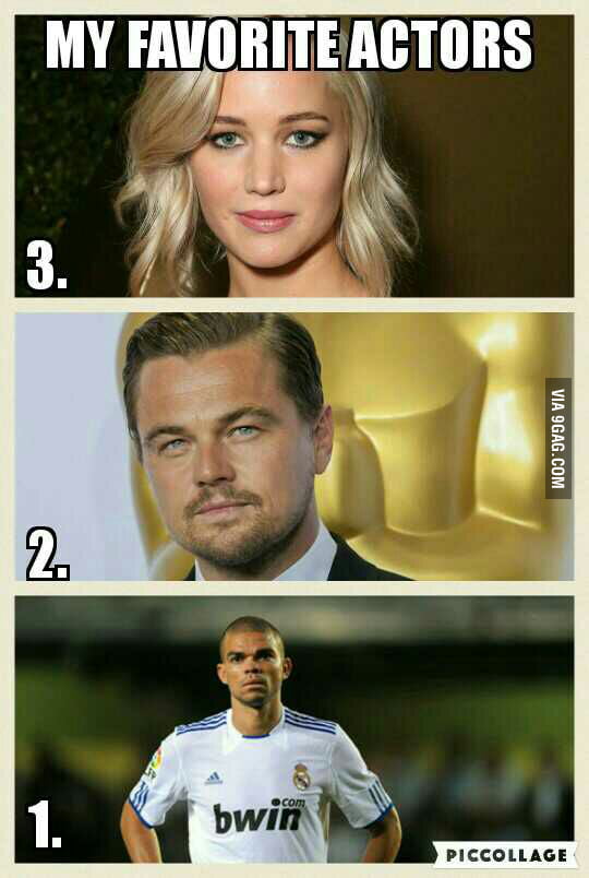 Just want to share my top 3 favorite actors - 9GAG