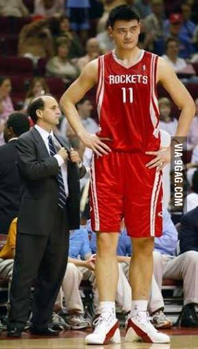 The height difference of NBA players to normal people is really akward ...