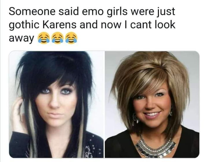 They just grew up and called being emo a phase - 9GAG