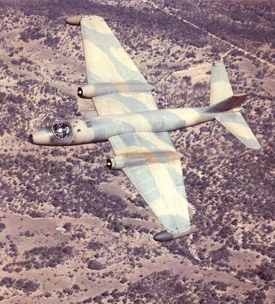 English Electric Canberra jet-powered medium bomber of the Rhodesian ...