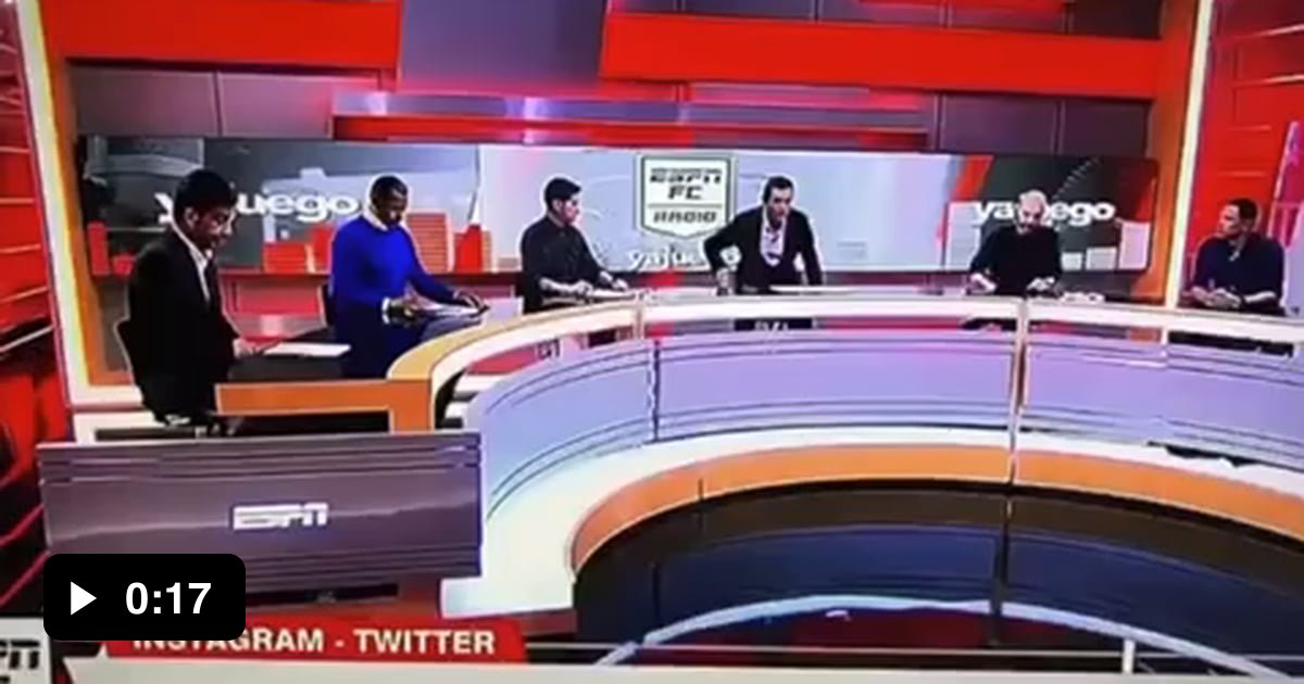So, this happened last night on ESPN Colombia.. - 9GAG