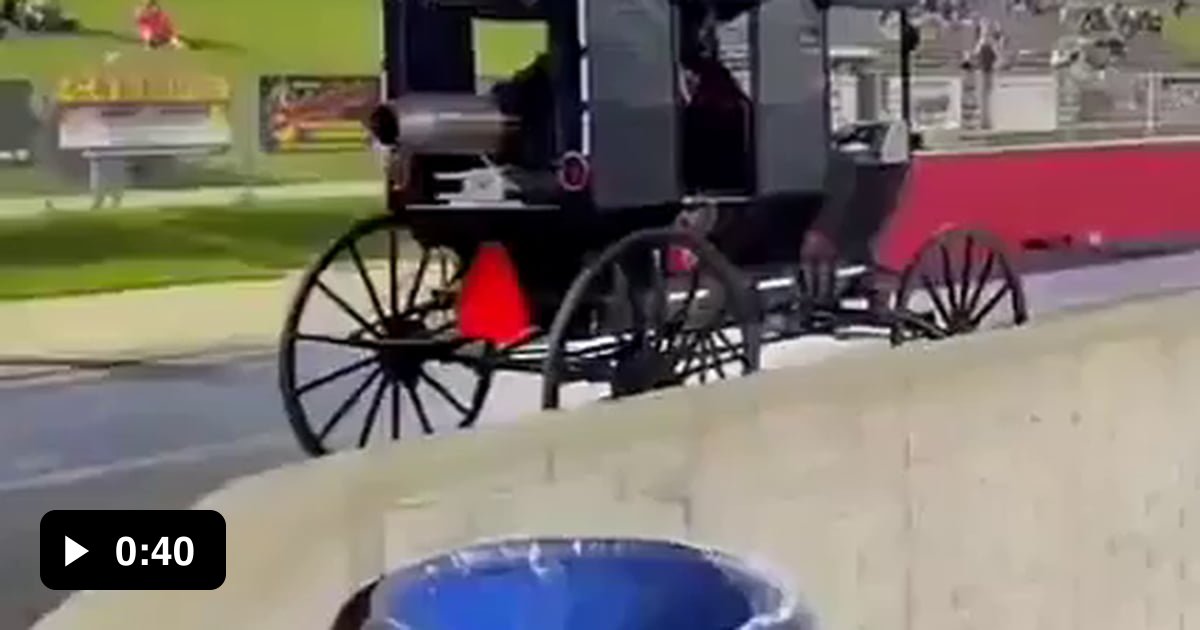 Jet powered Amish buggy... - 9GAG