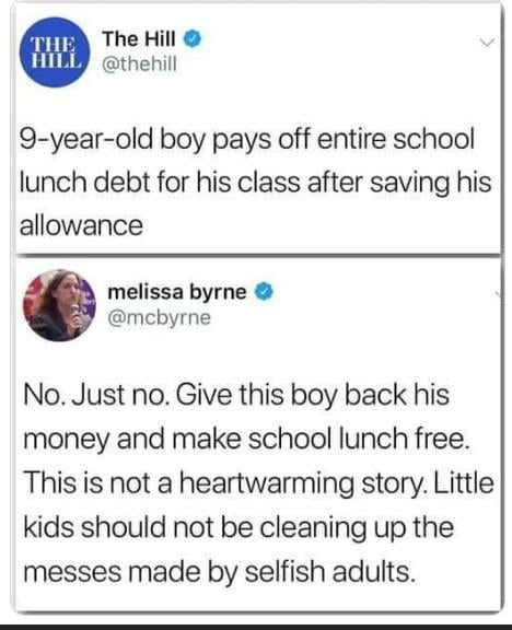 Ahh…. Another wonderful example of the orphan crushing machine at work ...