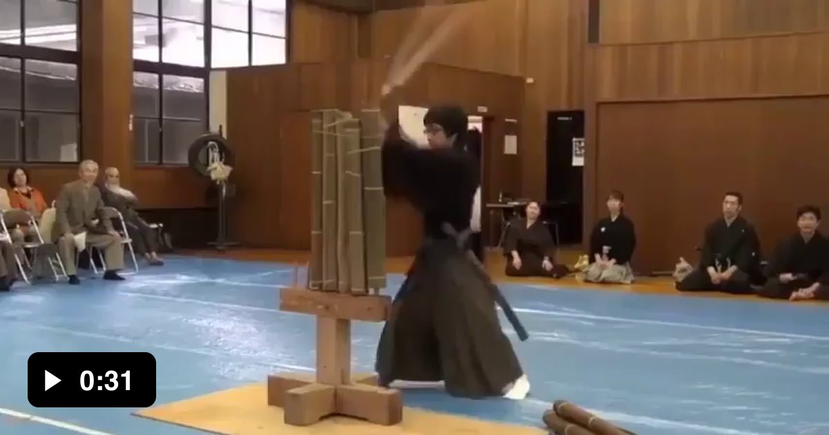 Tameshigiri Master demonstrates how useless a katana could be without ...
