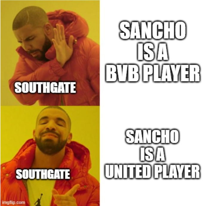 The things Sancho has to do to get a game for England - 9GAG