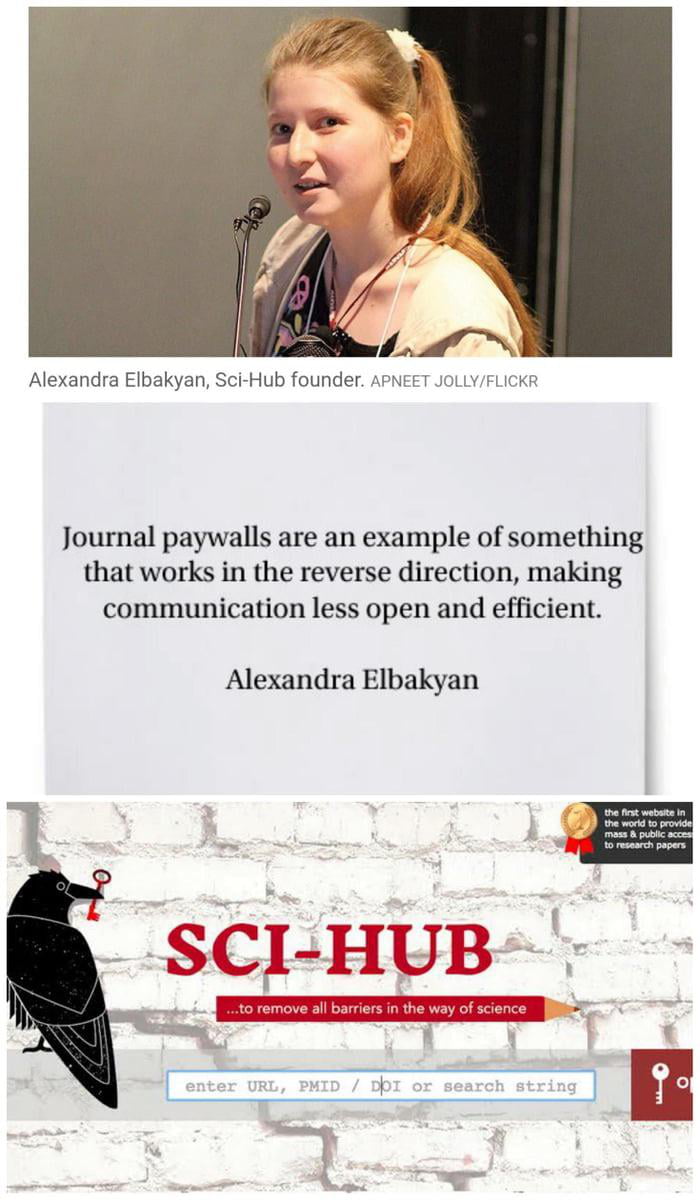 The girl who made 50 million research articles free to read. Alexandra ...