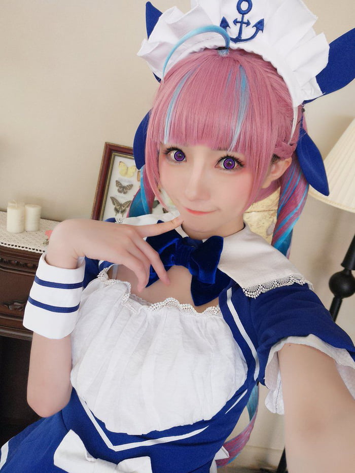 Minato aqua cosplay - 9GAG