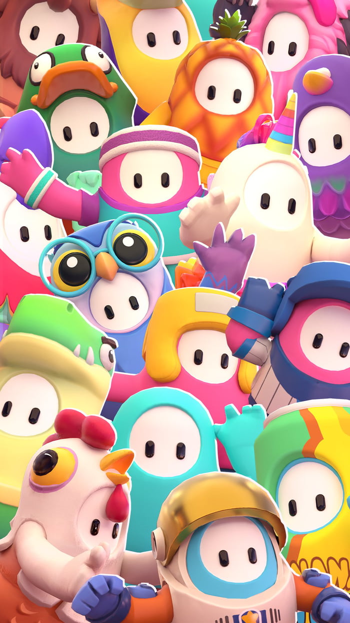 Fall guys wallpaper credits: (posted on fall guys twitter) - 9GAG