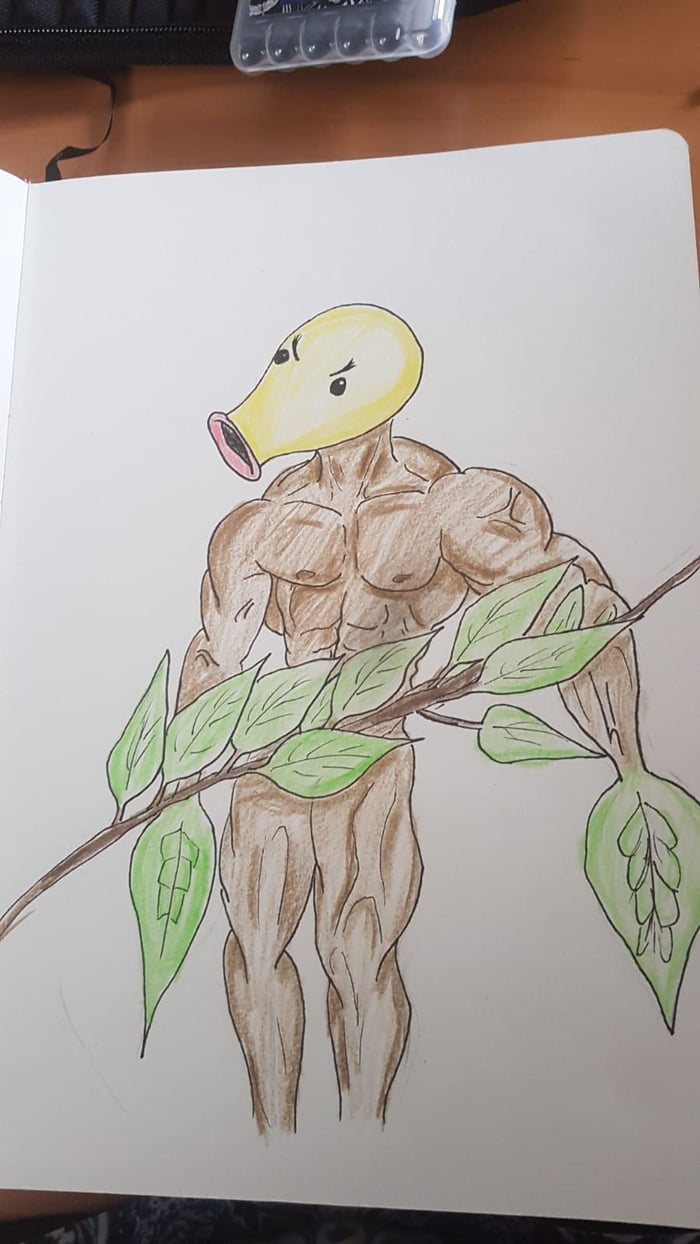 Bellsprout after a week of gym - 9GAG