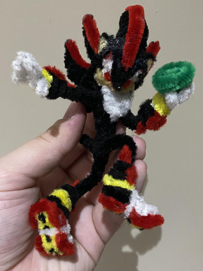 Pipe Cleaner Shadow the Hedgehog - 9GAG