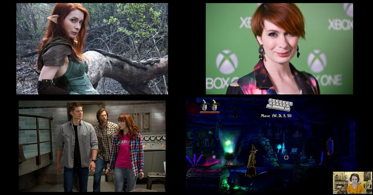 Geek, Gamer, Actress, Producer, Musician, Adorkable. I nominate Felicia ...