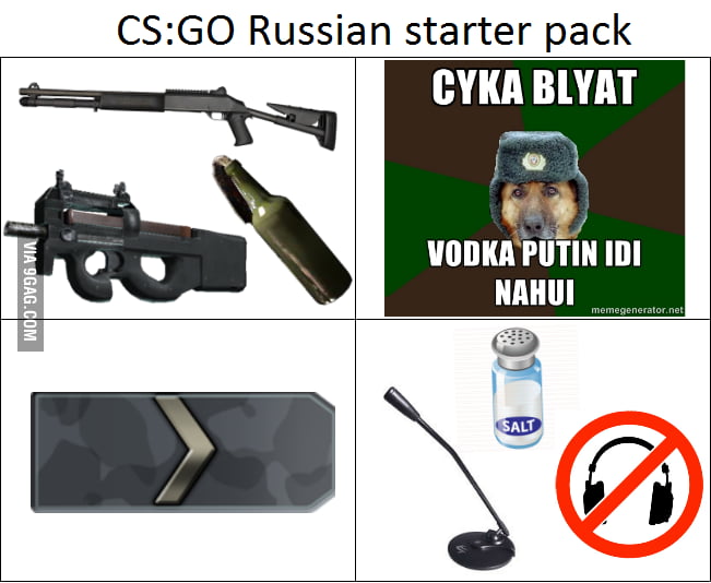 CS:GO Russian starter pack - 9GAG