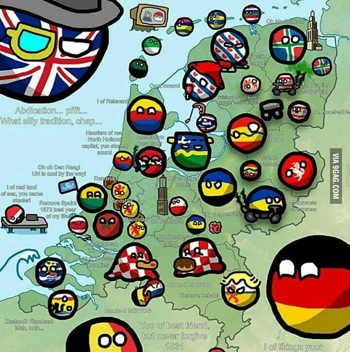 The Netherlands in country balls or province balls - 9GAG