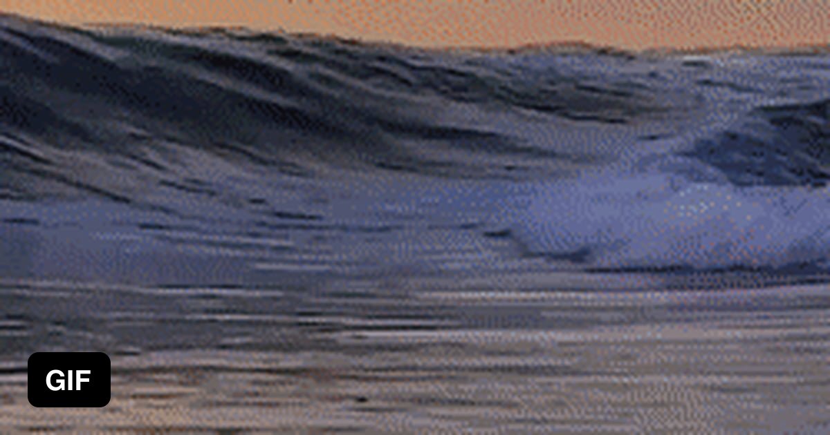 When two waves collide at the perfect time of day - 9GAG