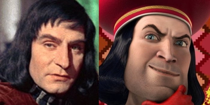 Lord Farquaad (Shrek 2001) was based on the Lawrence Olivier portrayal ...