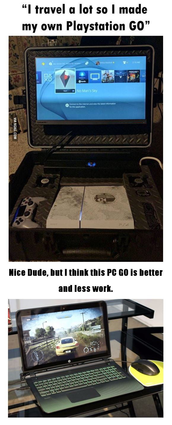 PS4-GO VS PC-GO! What do you think? - 9GAG