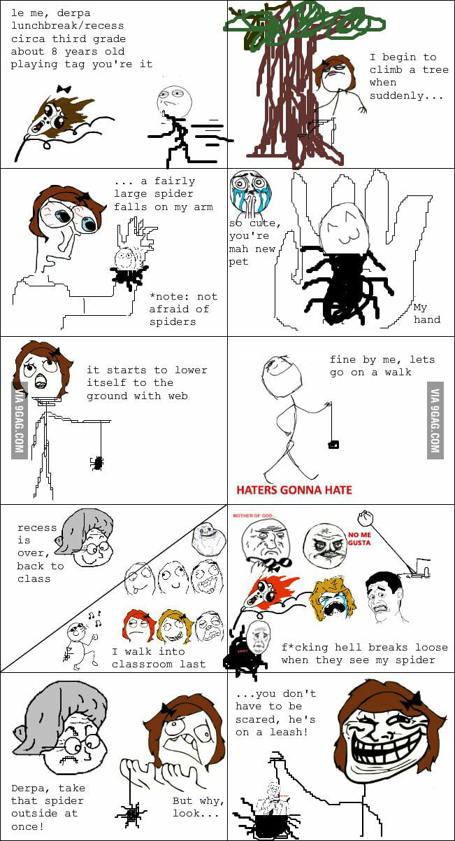 Le original rage comic, by me. About me and my nope friend. - 9GAG