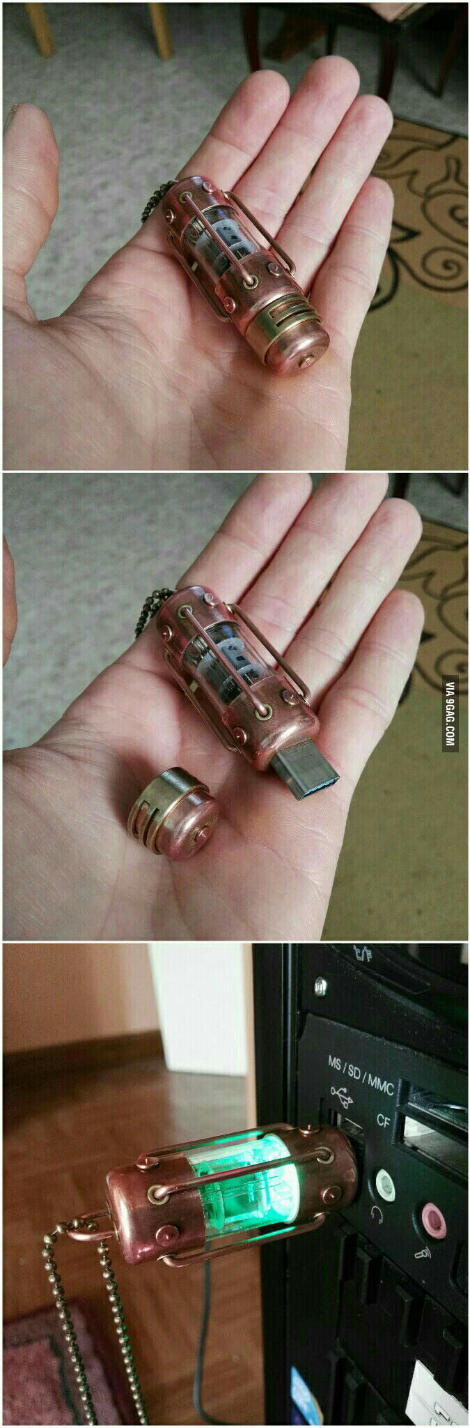 My new flash drive, fits perfect to my Fallout style. - 9GAG