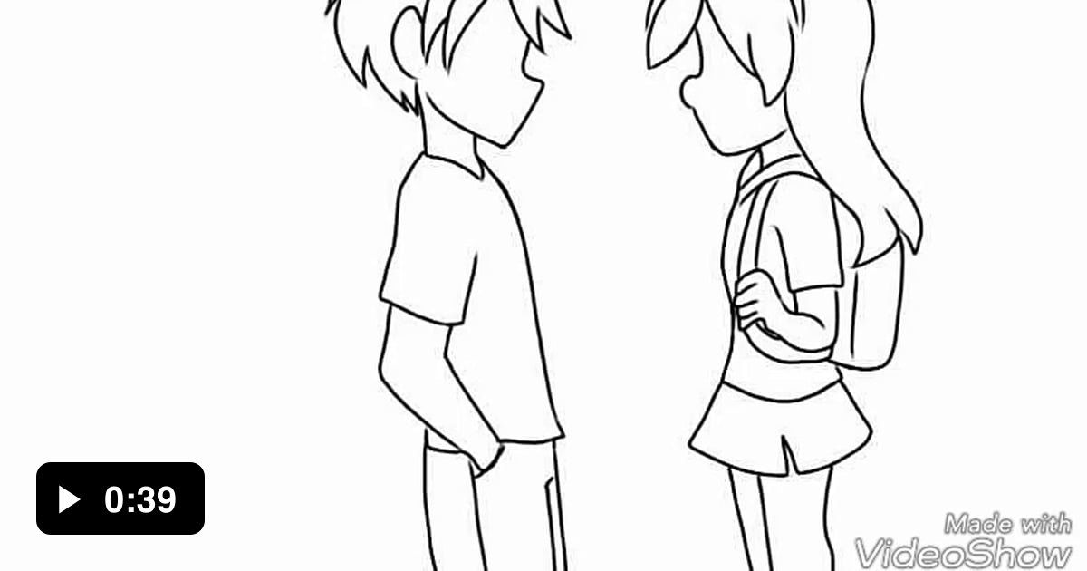 Dedicated to those who are in a long distance relationship(Drawing made ...