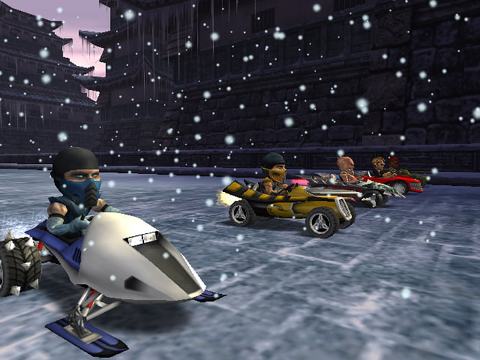 Remember when Mortal Kombat made a Mario kart clone called Motor Kombat ...