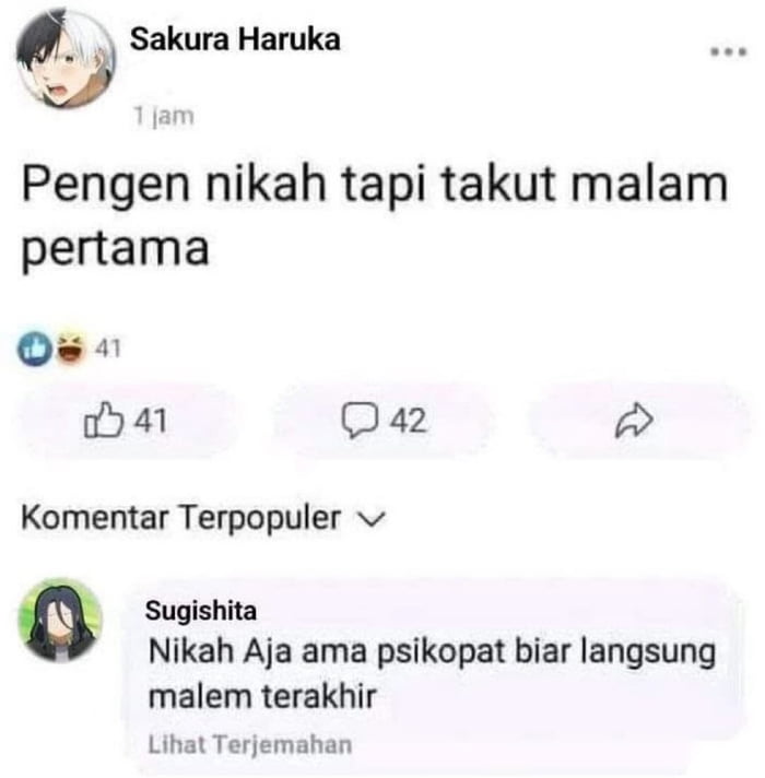 Percakapan 2 orang wibu - 9GAG
