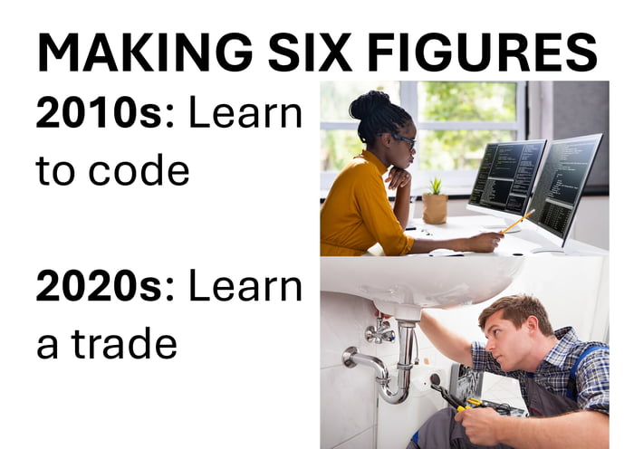 But anyone can learn to code and get six figures easily! No wonder why ...