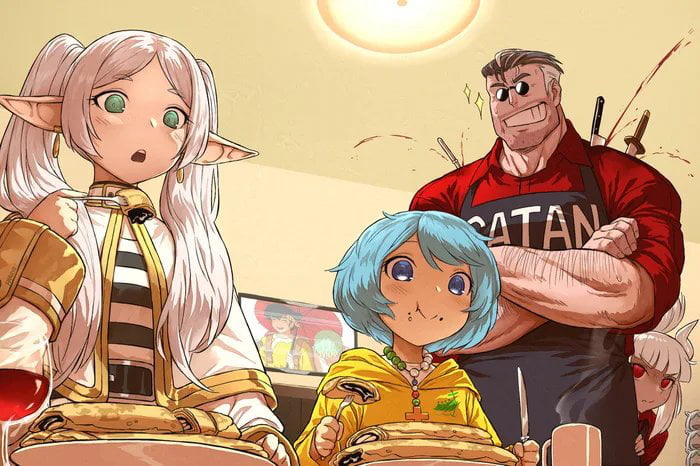 Frieren Luce eating competition - 9GAG