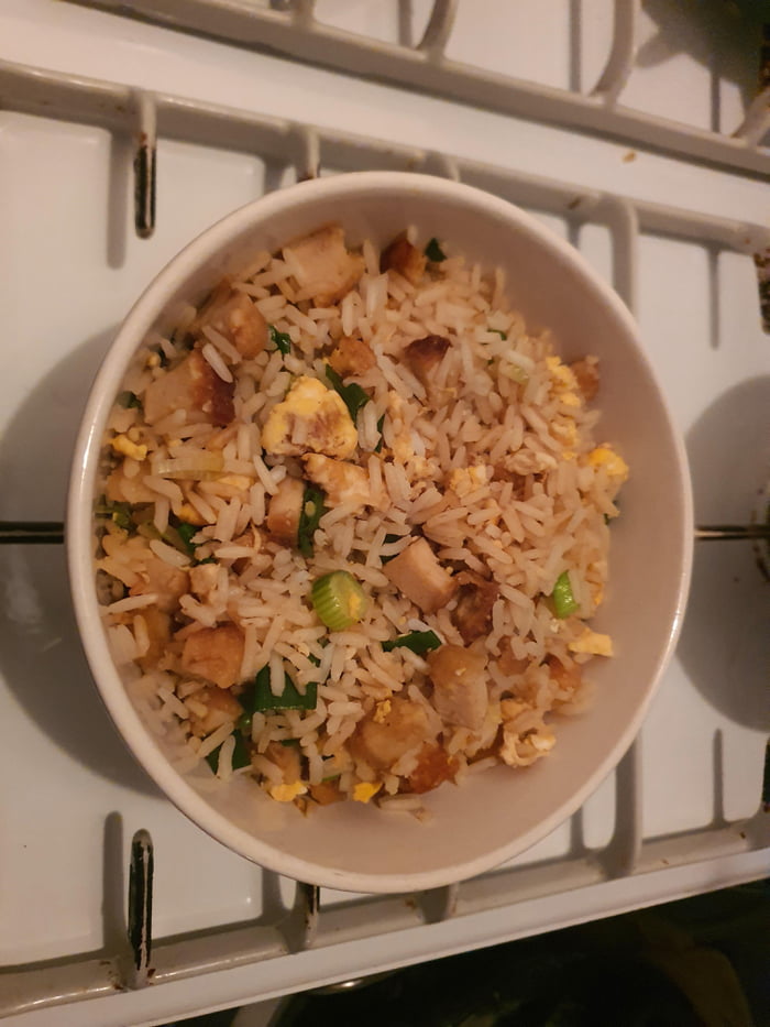 Chicken nugget fried rice. The chinese are known for their love of ...