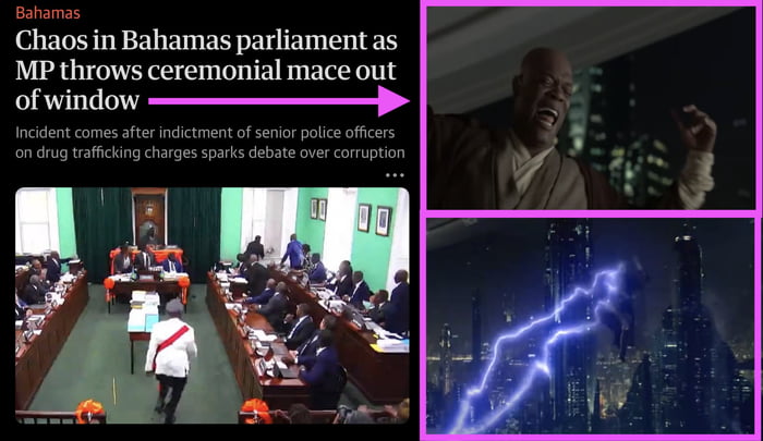 Mace Windu's second fall - 9GAG