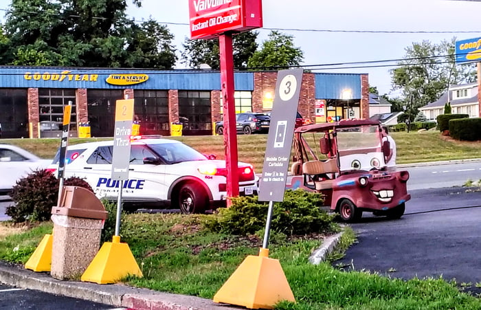 Mater got pulled over by the fun police - 9GAG
