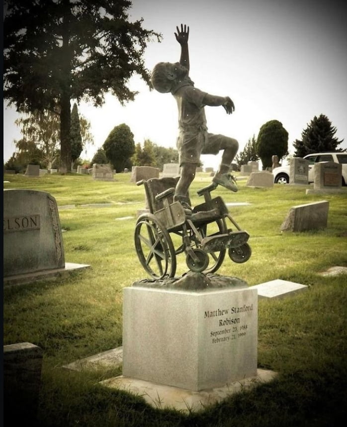 A father designed a gravestone for his son, Matthew, to capture his ...