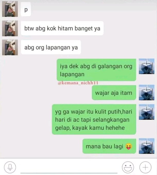 Iya dia laki wajar ajah, mana mungkin punya waktu skin care an diri, Tiap hari kena terik ...
