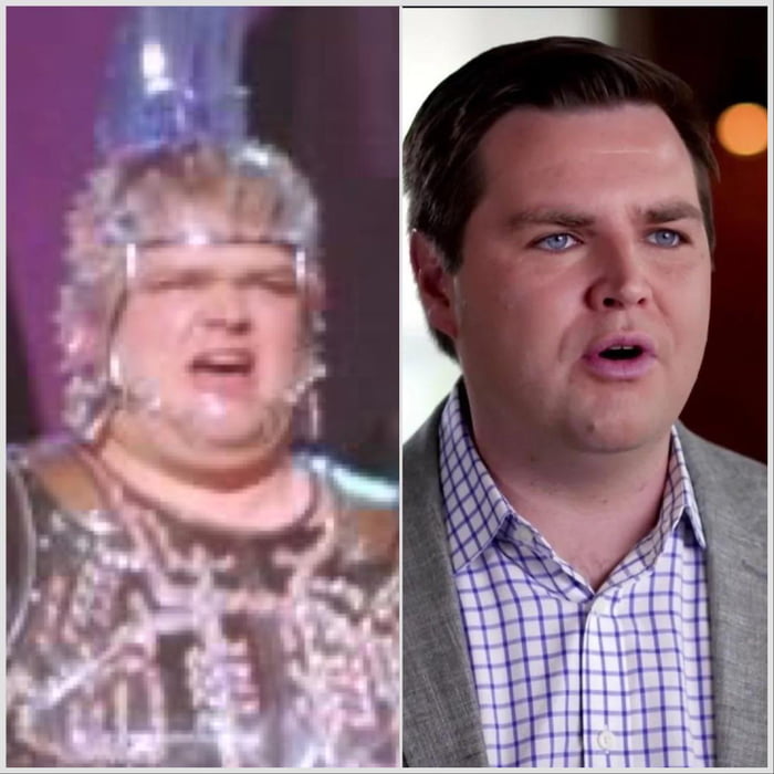 JD Vance without a beard vs. Dynamo from The Running Man - 9GAG