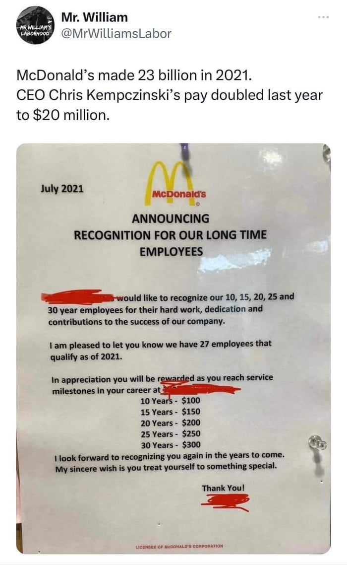 And they can't even bring the one dollar menu back - 9GAG